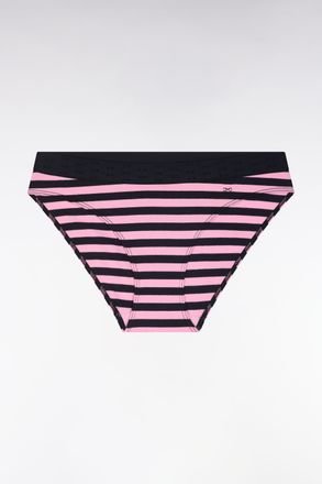Eden Park Culotte En Modal Stretch Cercl&eacute; Marine Et Rose