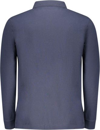 Timberland Long-Sleeved Cotton Polo Shirt - Blue