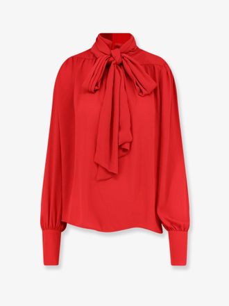 Actualee Satin shirt with padded shoulders - ACTUALEE - gender_Woman
