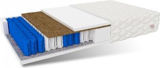 FDM Matratze 80x200 vitoria Taschenfederkern 7 Zonen H3 H4 18 cm Kokos hr Schaum Polyurethanschaum Jersey