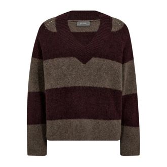 Mos Mosh MOS Mosh, Femme, Pulls, Multicolore, Taille: 40 FR Pull à rayures col en V