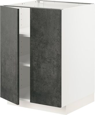 IKEA METOD Unterschrank m Böden/2Türen