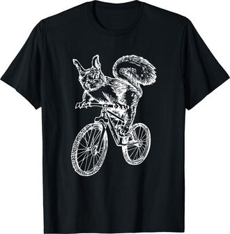 Seembo Eichh&ouml;rnchen Radfahren Fahrrad Tier Biker Reitrad T-Shirt