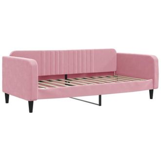 vidaXL Tagesbett Rosa 100x200 cm Samt Vidaxl