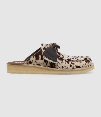 Clarks Mocassins Dsrtnomad Mule Brown Cow Print