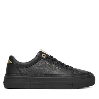 Tommy Hilfiger Sneakers Tommy Hilfiger Th Platform Sneaker Tumbled Ltr FW0FW09018 Schwarz