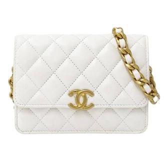 Chanel Pre-owned Sac bandouli&egrave;re vintage - Femme - Pre-owned - Blanc - Taille: ONE Size