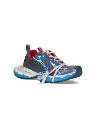 Balenciaga Mens Sneakers Blue Polyurethane