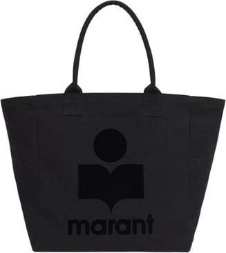 Isabel Marant Sac cabas Yenky en toile &agrave; logo brod&eacute;
