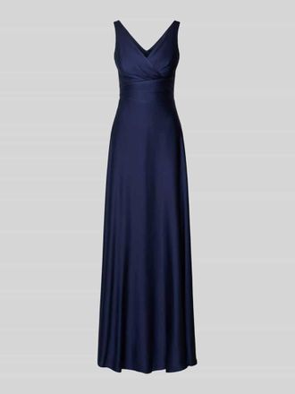 Troyden Collection Abendkleid mit V-Ausschnitt und verl&auml;ngertem R&uuml;cken