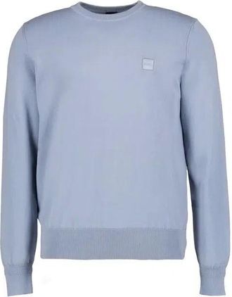 Boss Orange by Hugo Boss BOSS Orange Herren Pullover blau unifarben