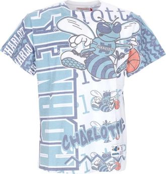 Mitchell & Ness NBA Jumbotron 2.0 Tee Wei&szlig; - - Tops - Herren - Mehrfarbig - S