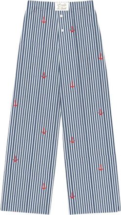 MC2 Saint Barth Femme, Pantalons, Bleu, Taille: 40 FR Wide Pantalons