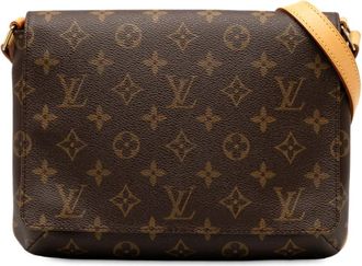 Louis Vuitton sac porté épaule Musette Tango à motif monogrammé (2002 - Marron