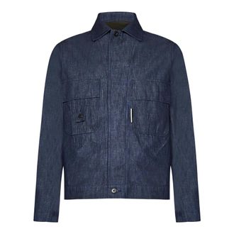 low brand Blaue Denimjacke Klassischer Hemdkragen - - Jackets - Herren - Blau - M