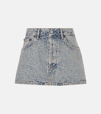 Acne Studios Mini-jupe Monogram en jean