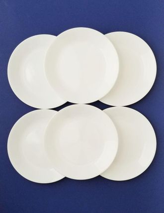 Corelle Corelle Livingware Speiseteller, 21,6 cm, Winter, Frostwei&szlig;, 6 St&uuml;ck