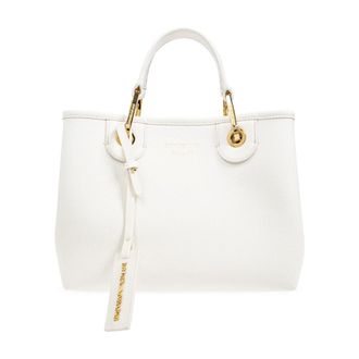 Emporio Armani Femme, Sacs, Blanc, Taille: ONE Size Sac &agrave; main en &eacute;co-cuir