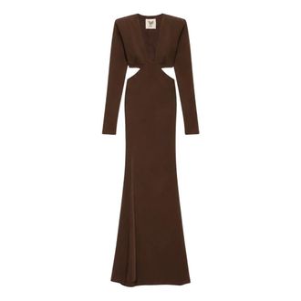 Aniye By Robe Longue Dafne - Femme - Robes - Brun - Taille: 40 FR