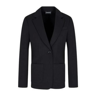 Emporio Armani Femme, Vestes, Noir, Taille: 46 FR Blazer