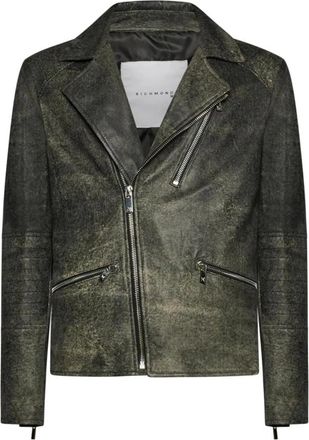 John Richmond Homme, Vestes, Noir, Taille: M Blouson de motard