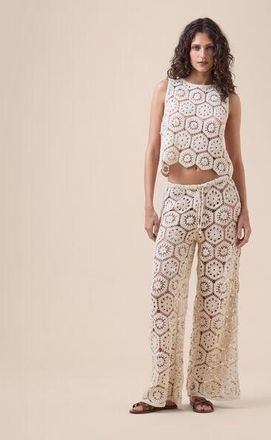 Calzedonia H&auml;kel-palazzohose Wei&szlig;