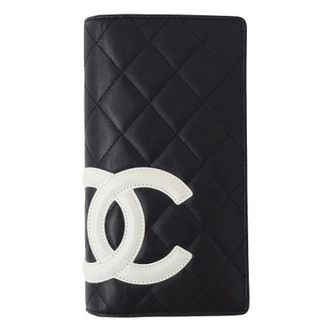 Chanel Pre-owned Cambon Long Wallet (bi-fold) - Femme - Pre-owned - Noir - Taille: ONE Size