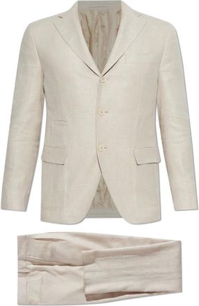 Eleventy Homme, Costumes, Beige, Taille: L Costume crois&eacute;