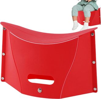 Generico Tragbarer Hocker, leicht, mit integriertem Gurt, zusammenklappbar, klein, f&uuml;r Garten, Schlafzimmer, K&uuml;che, Klassenzimmer, Zuhause, Reisen, Wohnmobil, 