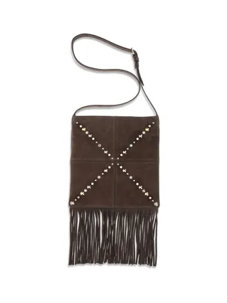 Valentino Garavani Mens Nellc&ocirc;te Shoulder Bag Testa Di Moro Calf Leather Bos Taurus