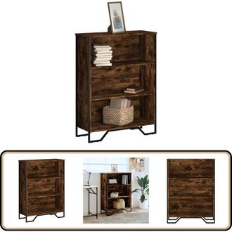 vidaXL Vidaxl - Bücherregal Räuchereiche 80x31x106 cm Holzwerkstoff