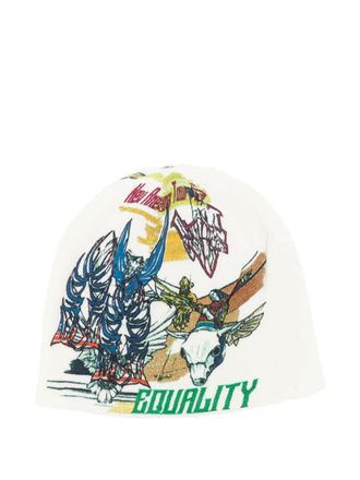 Who Decides War by Ev Bravado bonnet Americana &agrave; imprim&eacute; graphique - Tons neutres