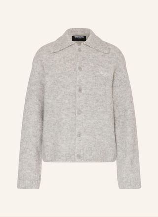 Worst Behavior Wrstbhvr Strickjacke Chester Mit Alpaka grau