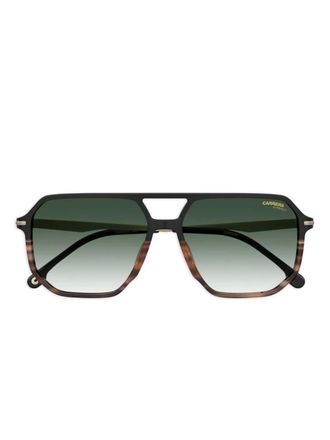 Carrera lunettes de soleil &agrave; monture g&eacute;om&eacute;trique 324/S - Marron