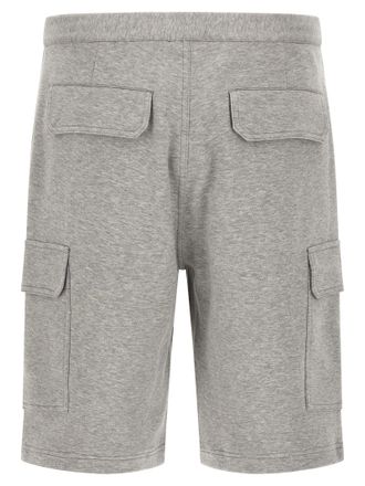 Brunello Cucinelli Mens Gray Cotton Bermuda Shorts