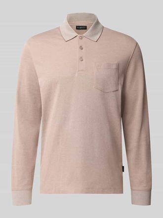 Bugatti Regular Fit Poloshirt aus Baumwoll-Mix mit Brusttasche