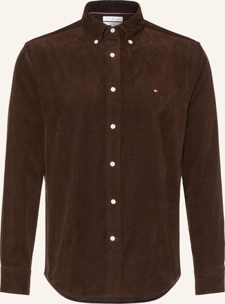 Tommy Hilfiger Cordhemd Regular Fit braun