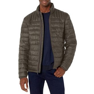 Tommy Hilfiger Ultra Loft Pufferjacke für Herren, leicht verstaubar, in den Größen Standard, Groß und Hochgewachsen, Oliv/Blatt für mich (Leaf It to Me), XXL Tall