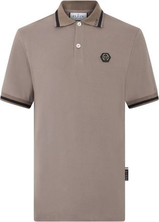 Philipp Plein Polohemd Ss Logo - - Tops - Herren - Beige - S