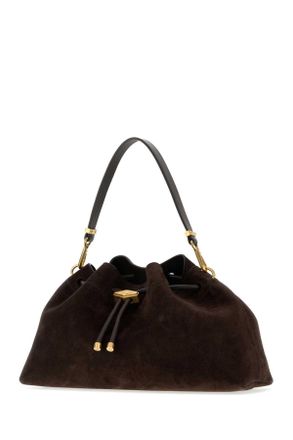 Jimmy Choo London Womens Bon Shoulder Bag Brown Suede