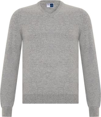 Fedeli Cashmere Twist 11 Pullover - - Knitwear - Herren - Grau - M