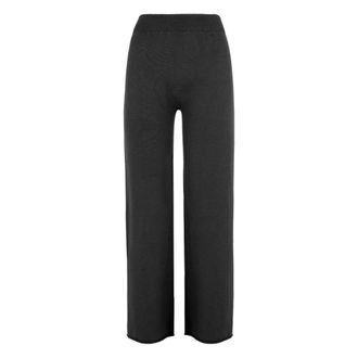 Bomboogie Femme, Pantalons, Noir, Taille: 38 FR Pantalon Tricot Coupe Droite Sans Coutures