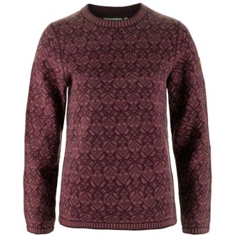 Fj&auml;llr&auml;ven Damen Snow Round Neck Sweatshirt, Port, XL