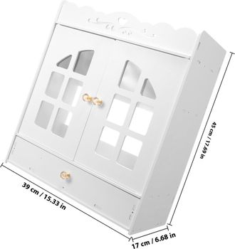 Valiclud Badezimmer Wandschrank ohne Bohren Kunststoff Großer Stauraum Wandhalterung Organizer mit Mehreren Fächern für Effektive Aufbewahrung und Schadenfreie