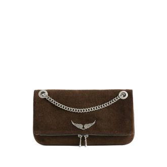 Zadig&Voltaire Femme, Sacs, Brun, Taille: ONE Size Rock II Suede