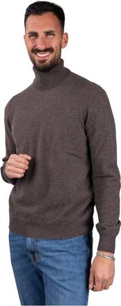 Gran Sasso Homme, Pulls, Brun, Taille: XL Turtleneck