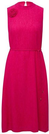 s.Oliver Midikleid Kleid &Auml;rmelloses Viskosekleid im Relaxed Fit mit abnehmbarer Brosche