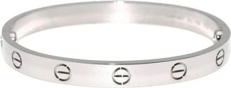 Cartier LOVE Classic White Gold Bracelet 16 (with Box