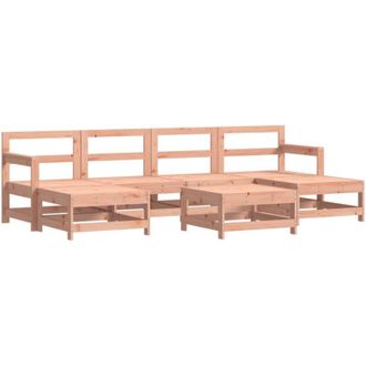 vidaXL Salon de jardin 7 pcs bois massif douglas vidaXL