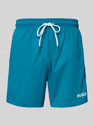 HUGO BOSS Badeshorts mit Label-Print Modell HAITI